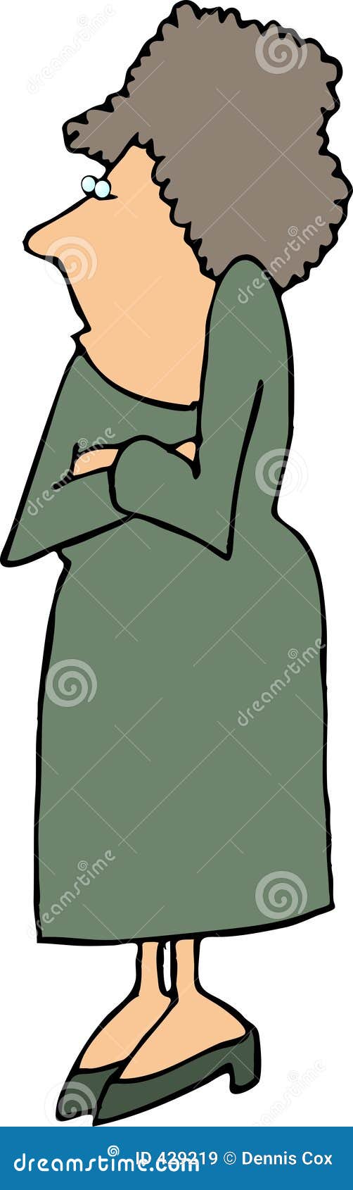 Stubborn woman stock illustration. Illustration of stalemate - 429219