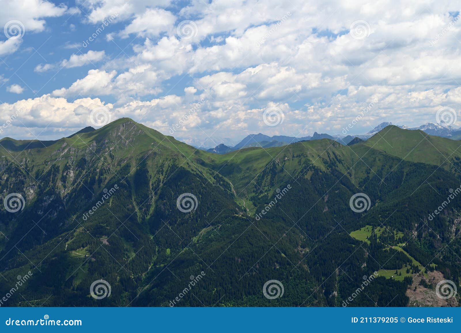 Stubnerkogel Mountains Landscape in Bad Gastein Stock Image - Image of ...