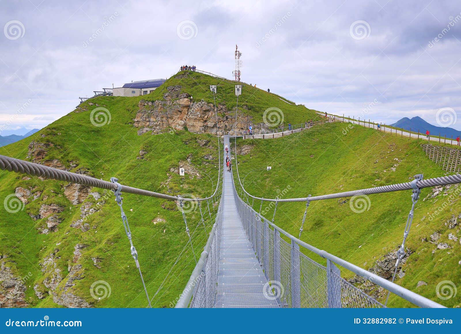 Stubnerkogel, Steel Bridge, Bad Gastein, Funicular, Austria Stock Photo ...