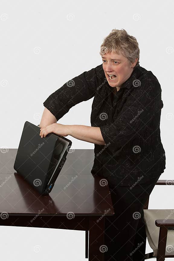Stuck in the computer stock photo. Image of concept, laptop - 11379146