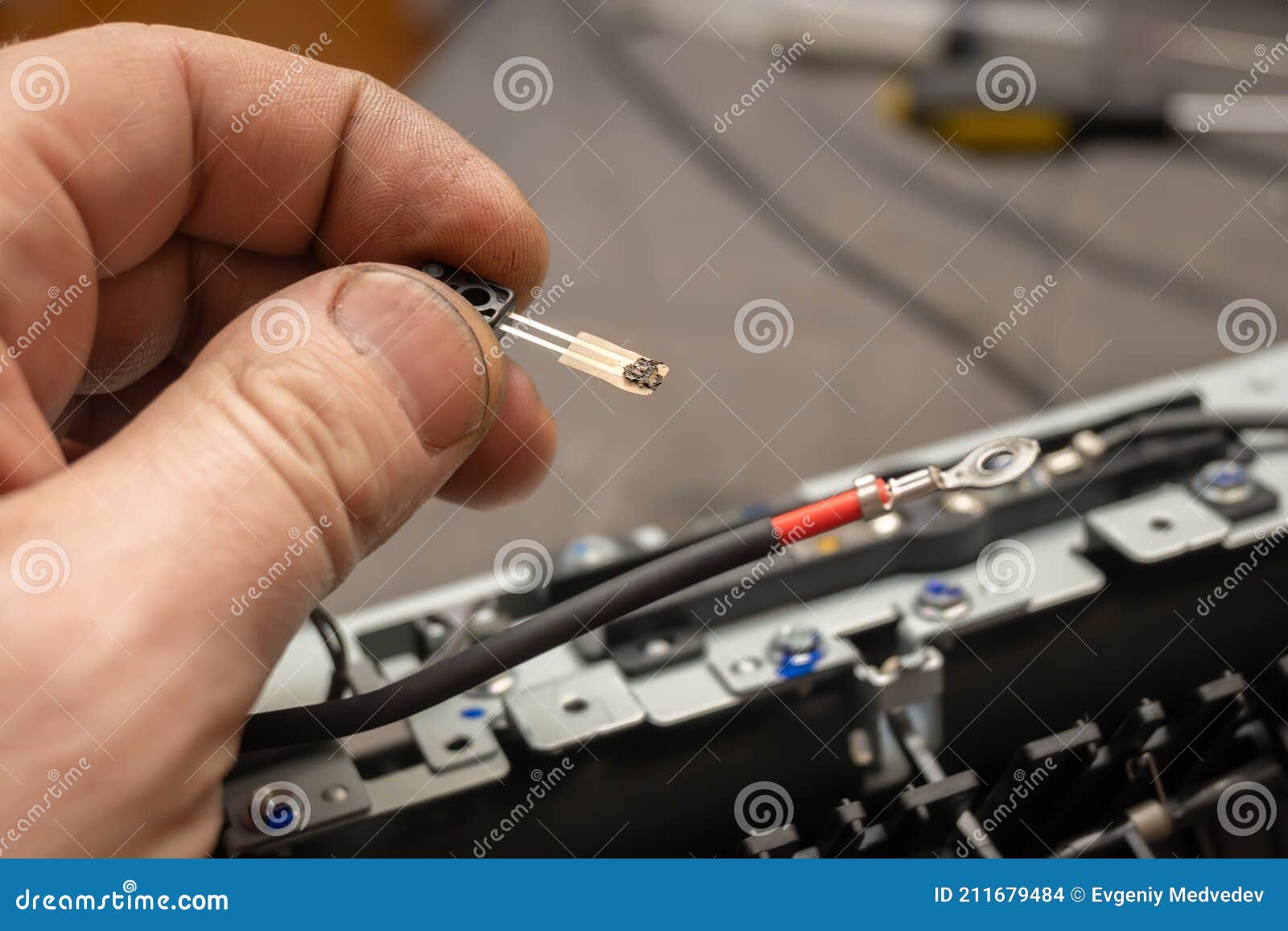 The Car Got Stuck On A Dirt Road In The Mud. Wheel Of A Car Stuck In ...