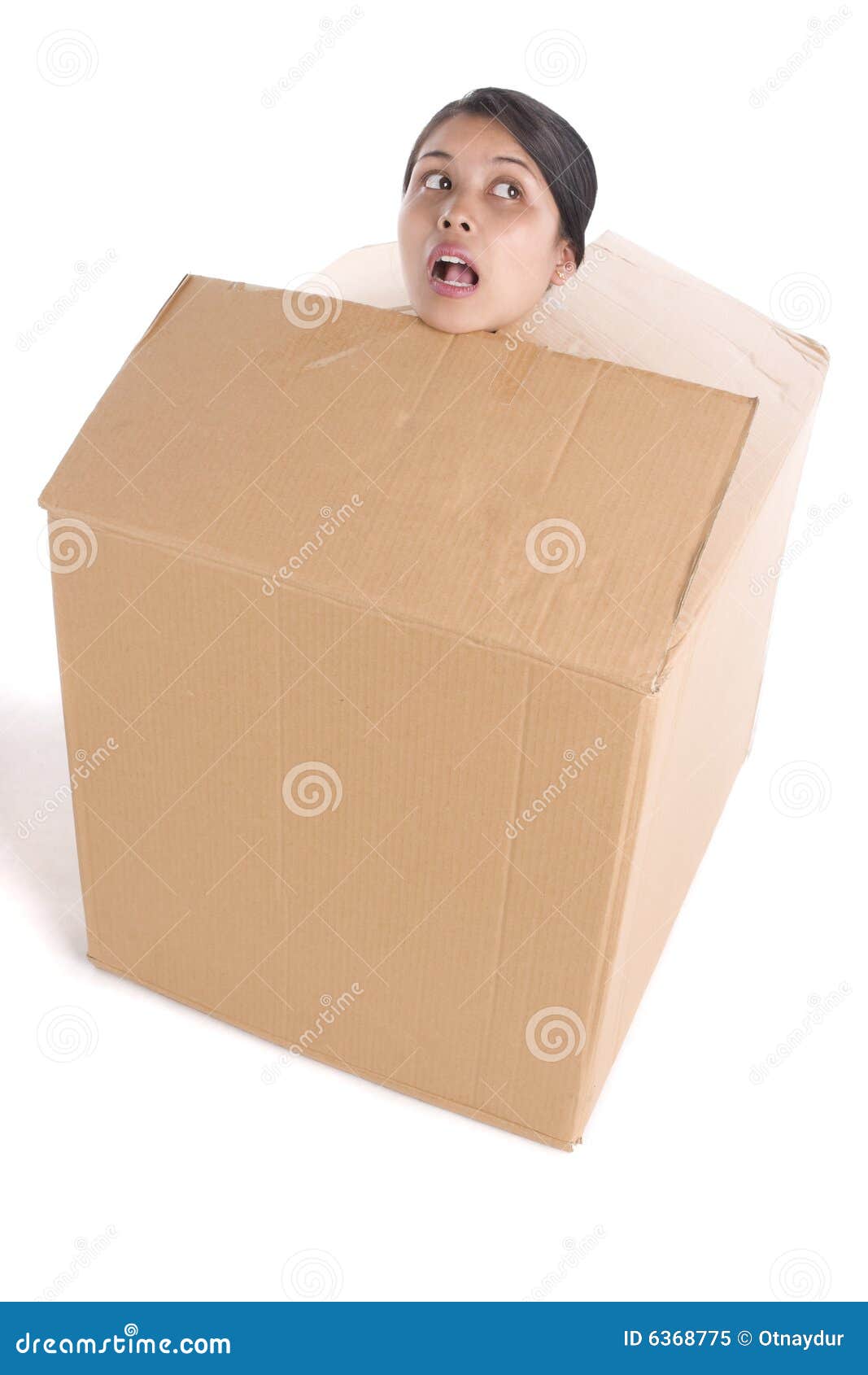 Stuck inside the box stock image. Image of danger, pain - 6368775