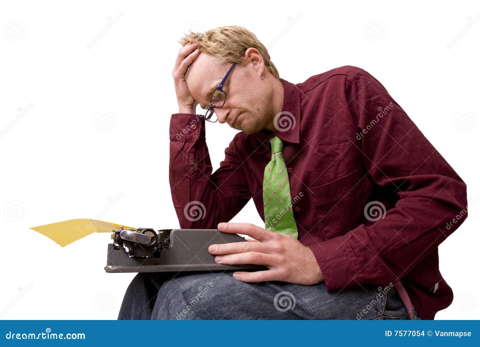Stuck in old technology stock photo. Image of office, stuck - 7577054