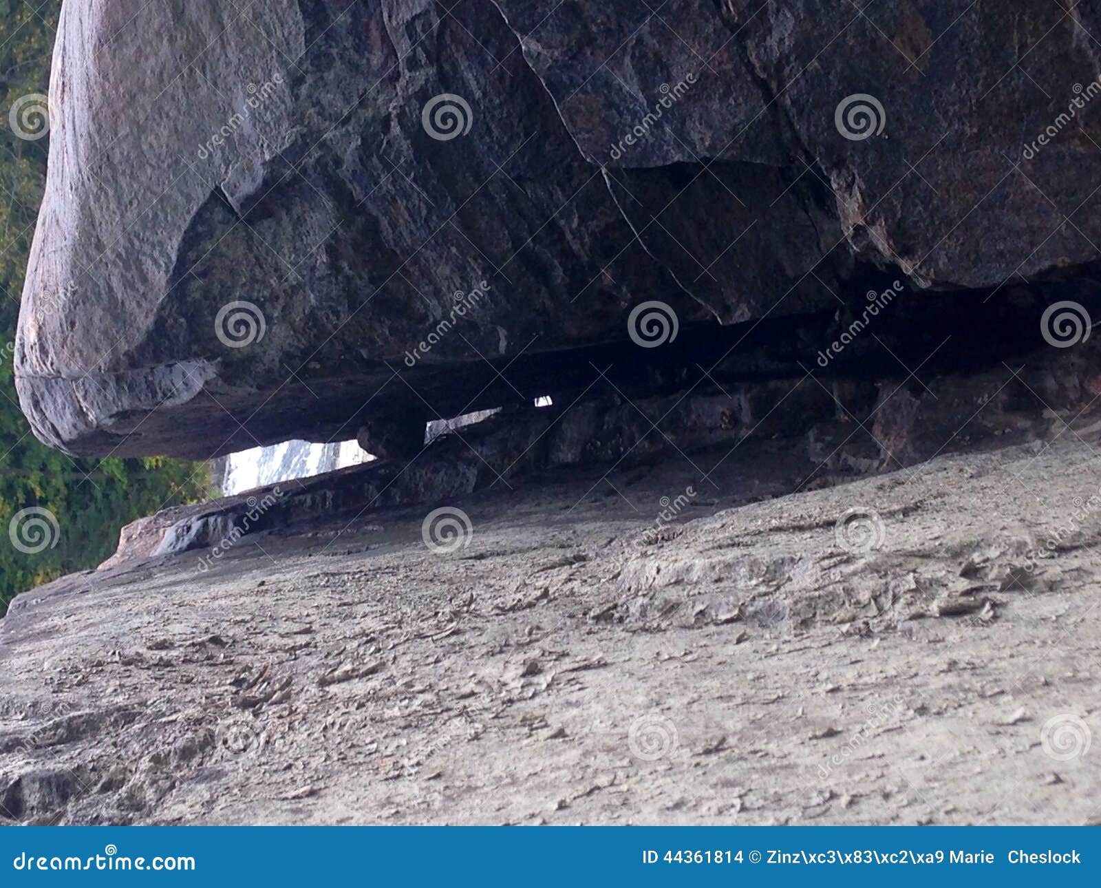 Stuck Between A Rock And A Hard Place Down A Very Narrow Alley Stock ...