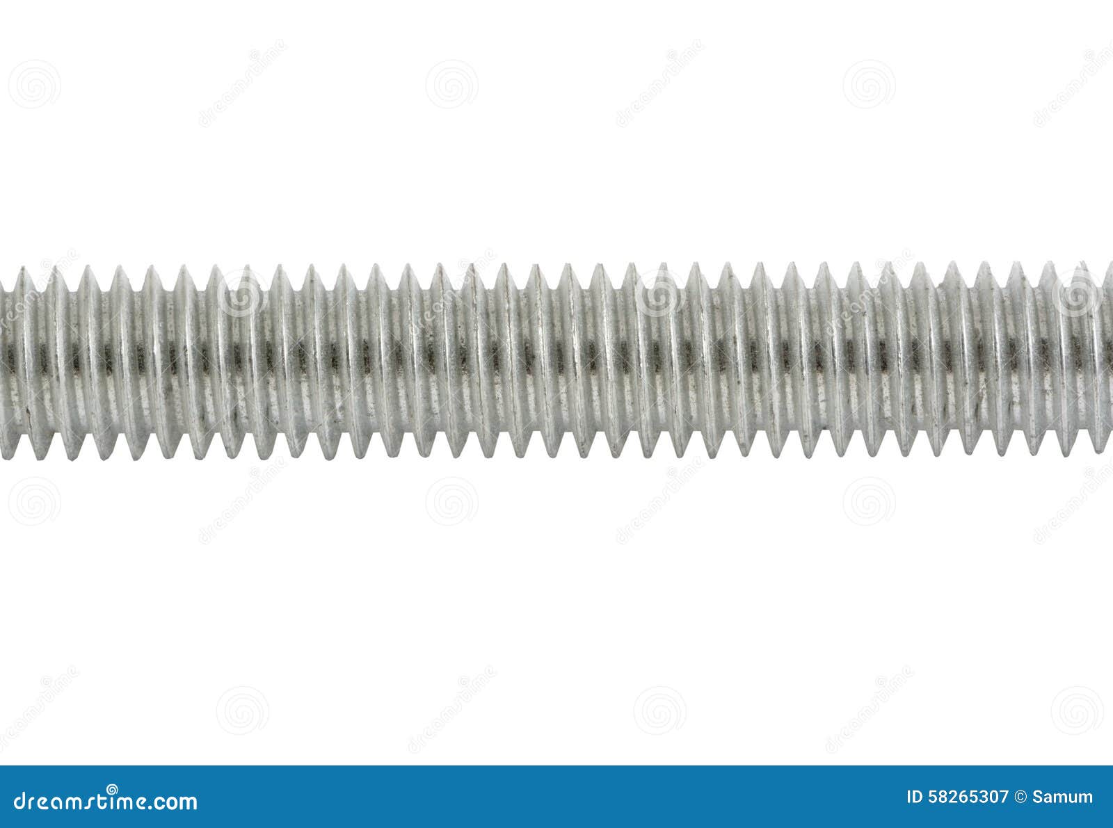 Studbolts or Threaded Steel Rods Stock Image - Image of tighten ...