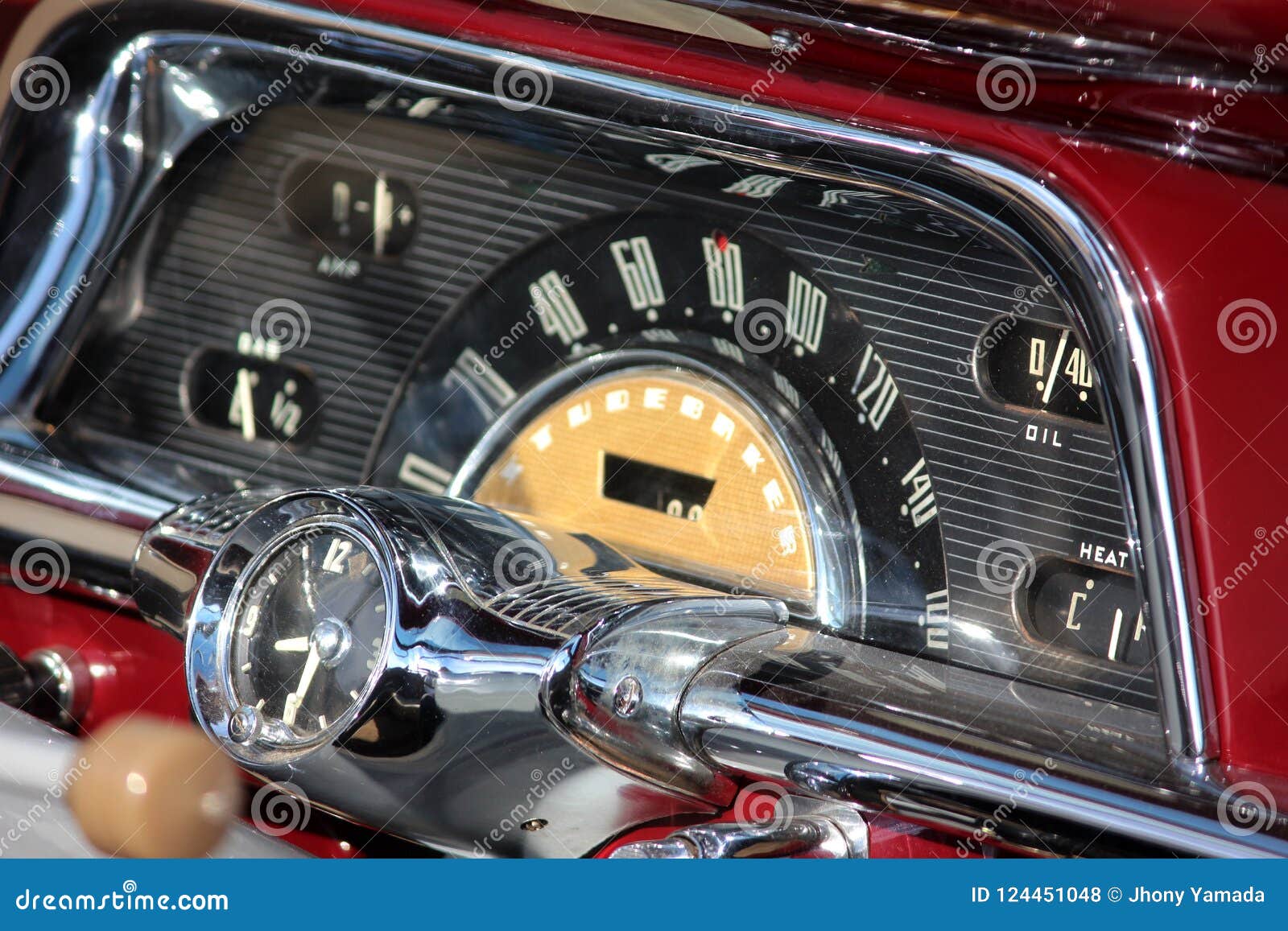 Studebaker 1951 Dashboard stock photo. Image of dashboard - 124451048