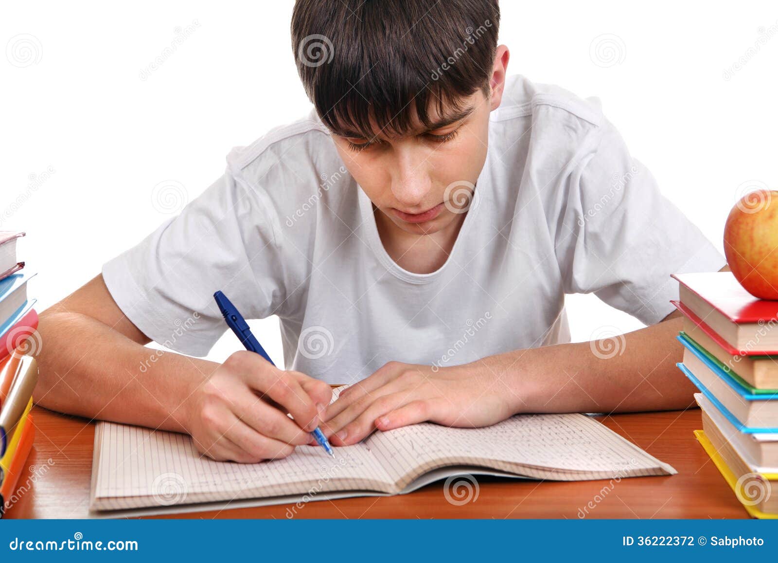 Studencki writing zdjęcie stock. Obraz złożonej z uczeń - 36222372