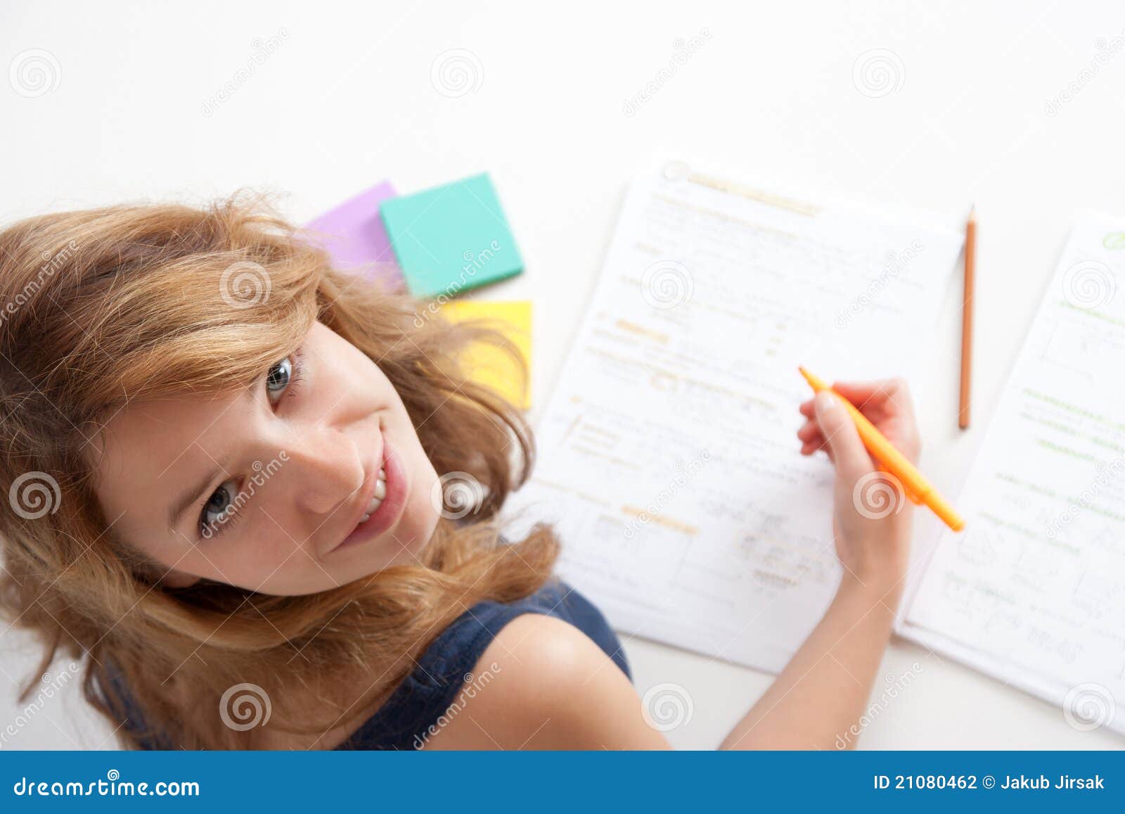 Student stock photo. Image of white, studious, pencil - 21080462