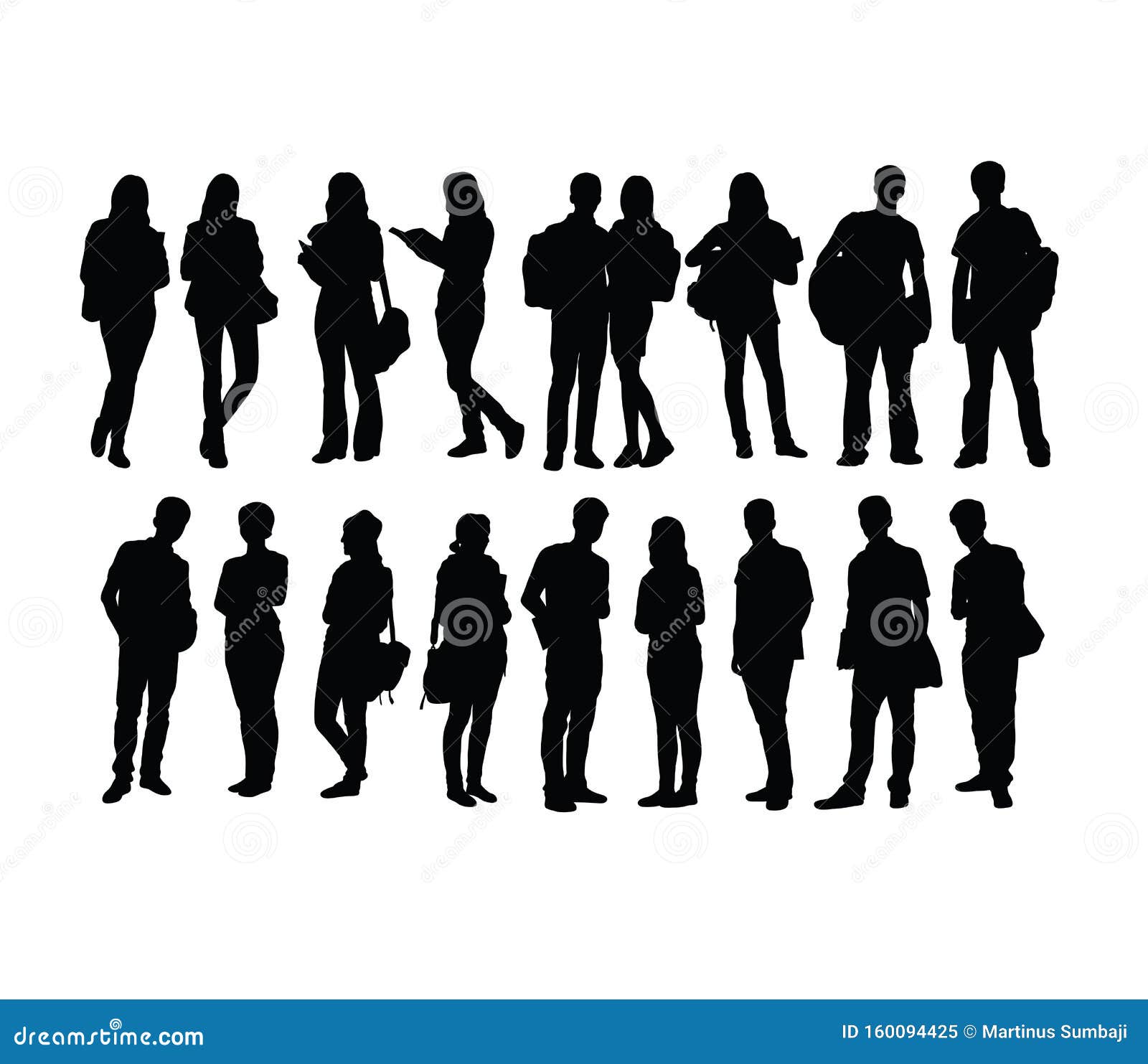 Student Vector Silhouette