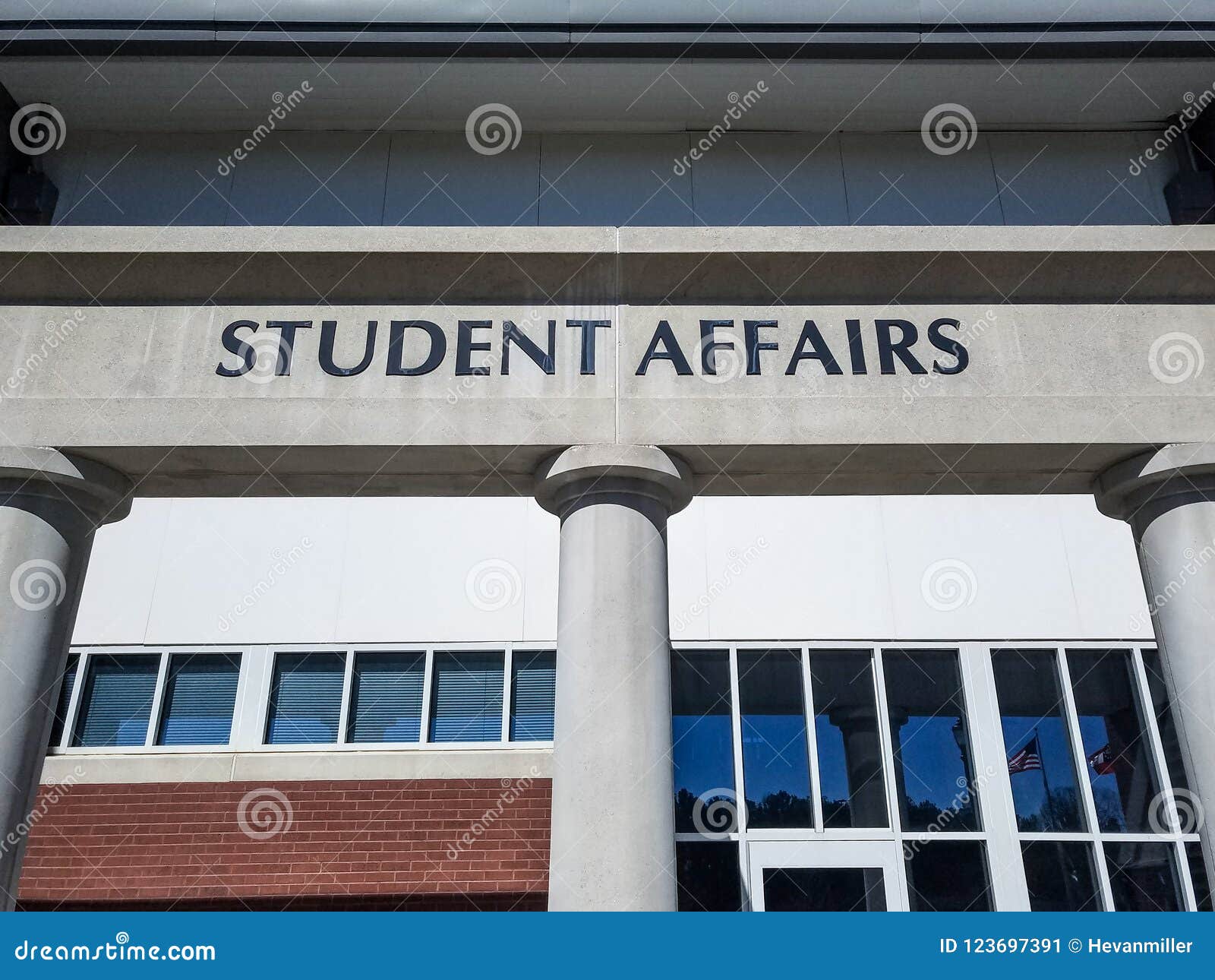 Student Affairs University Building Stock Image - Image of school ...