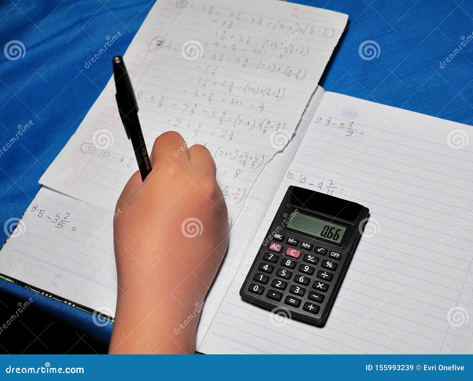 Student Answer Lesson Over Back To School Inscription On Classroom ...