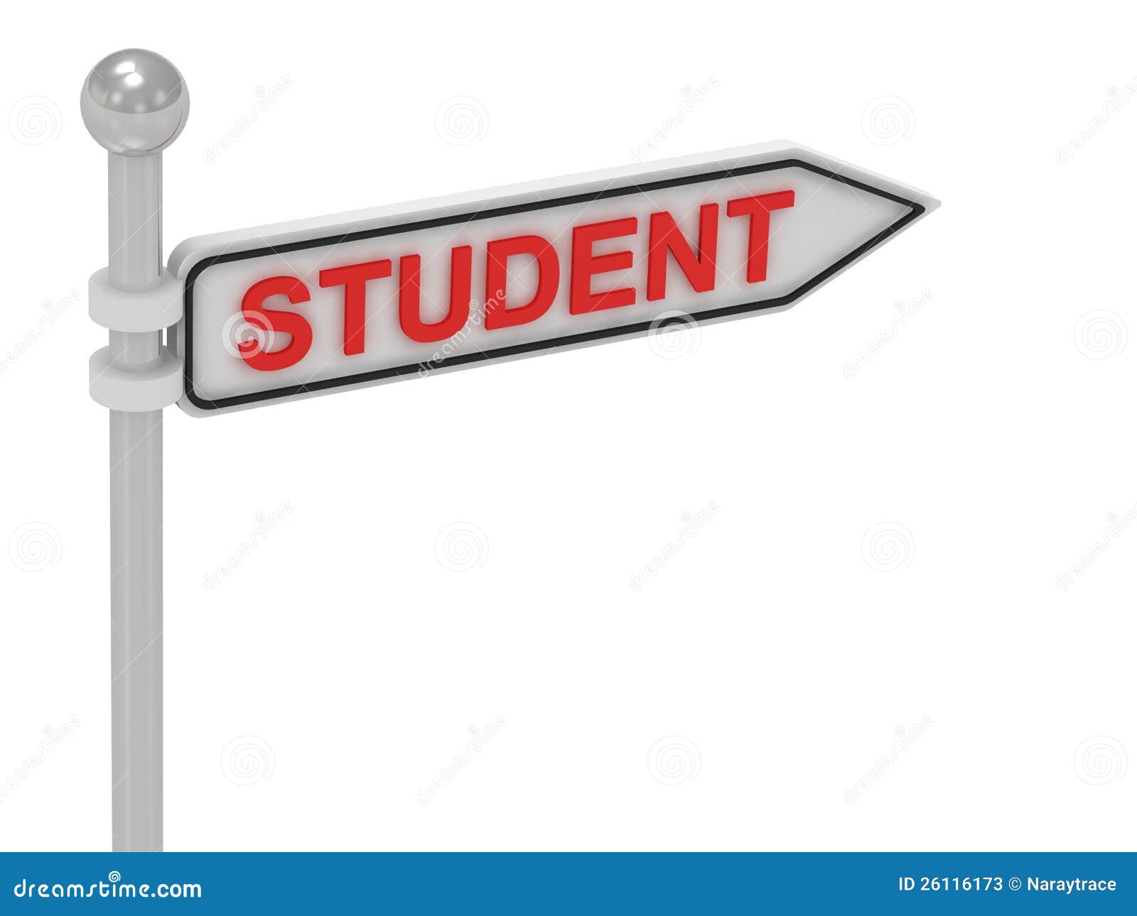 STUDENT Arrow Sign with Letters Stock Illustration - Illustration of ...