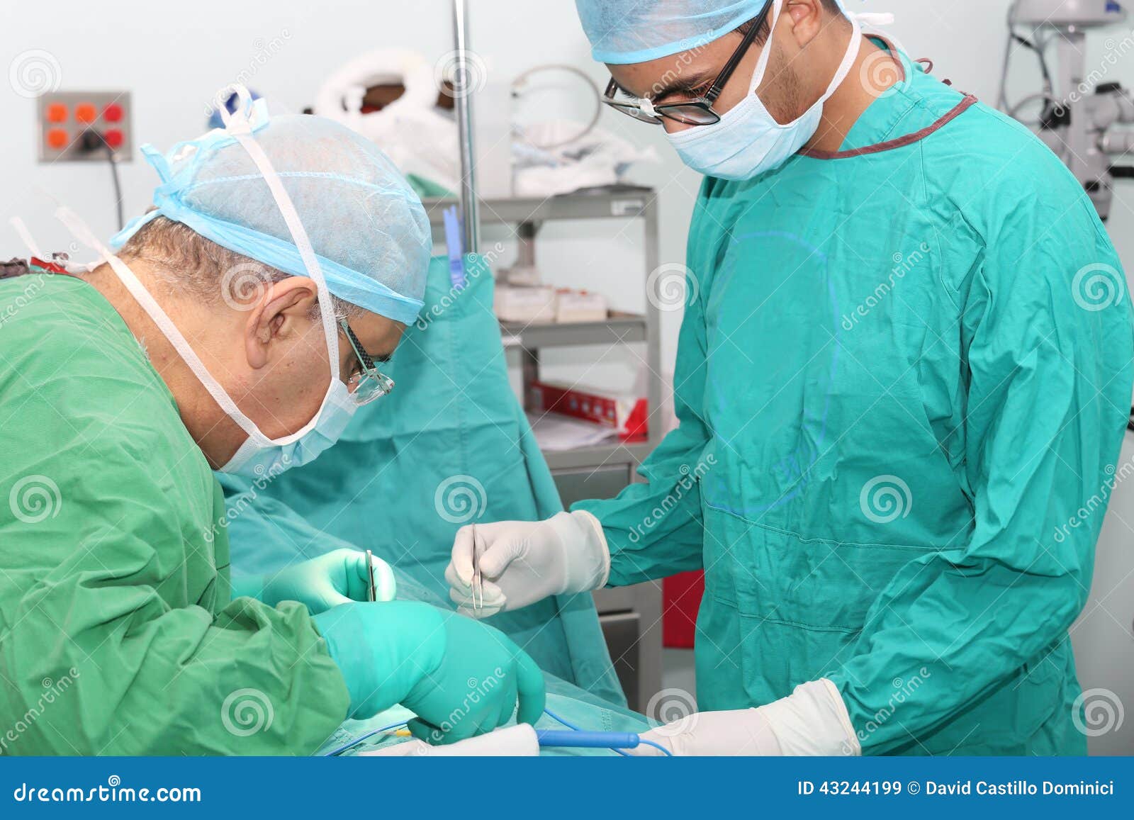 Student Assistant Helping Doctor in a Surgery Stock Image - Image of ...