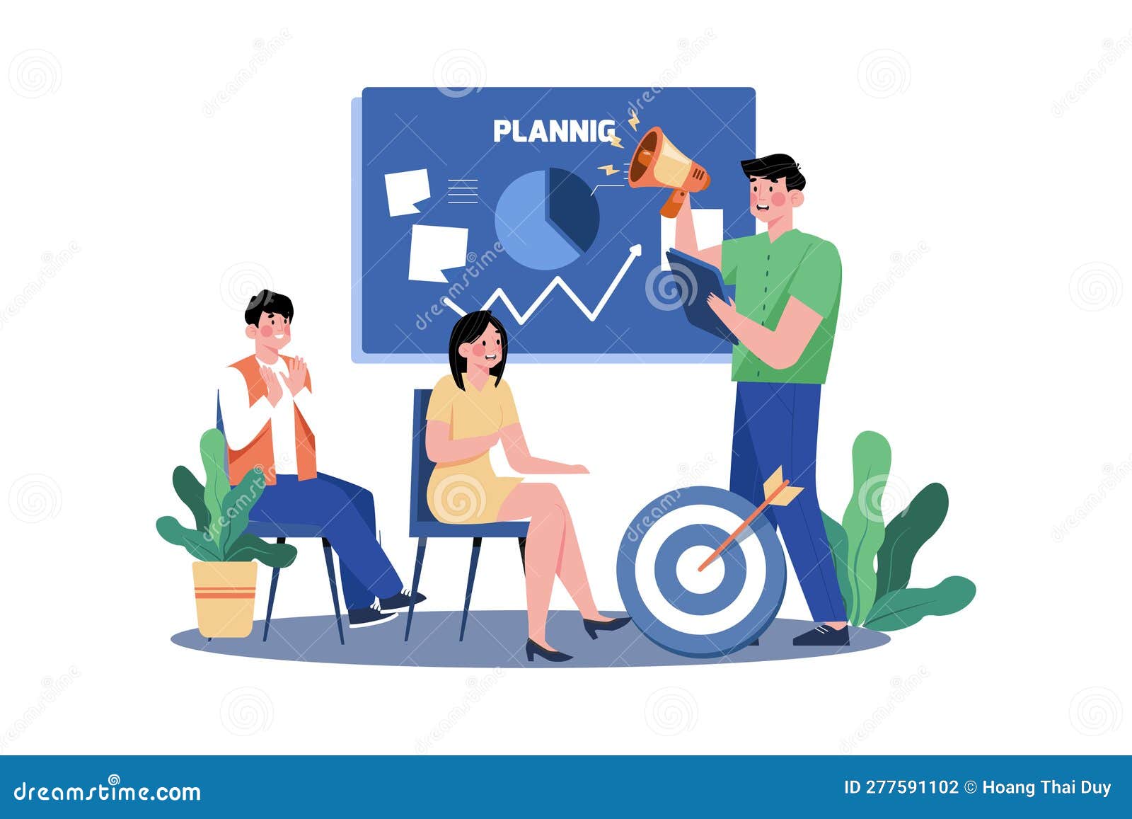 A College Student Applies for Scholarships Stock Vector - Illustration ...