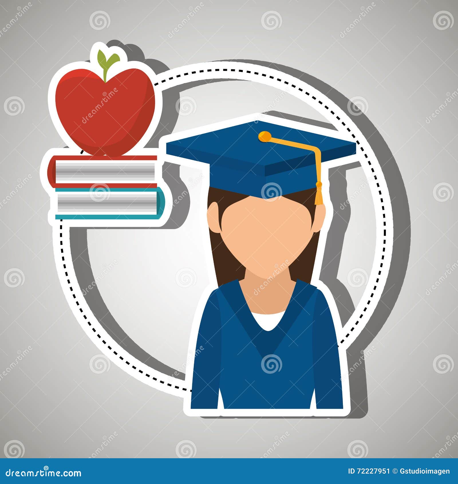 Student avatar design stock illustration. Illustration of student ...