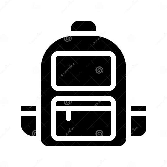 Student Bag, Backpack Icon. with a Soild Style. Suitable for Use on ...