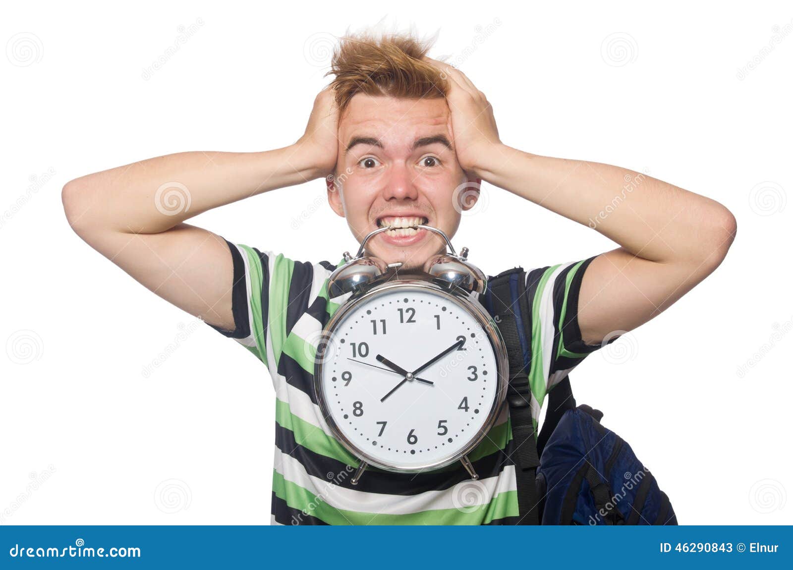 Student being late stock image. Image of education, clock - 46290843