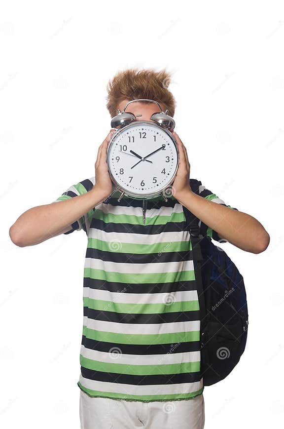 Student being late stock image. Image of delay, smiling - 47555405