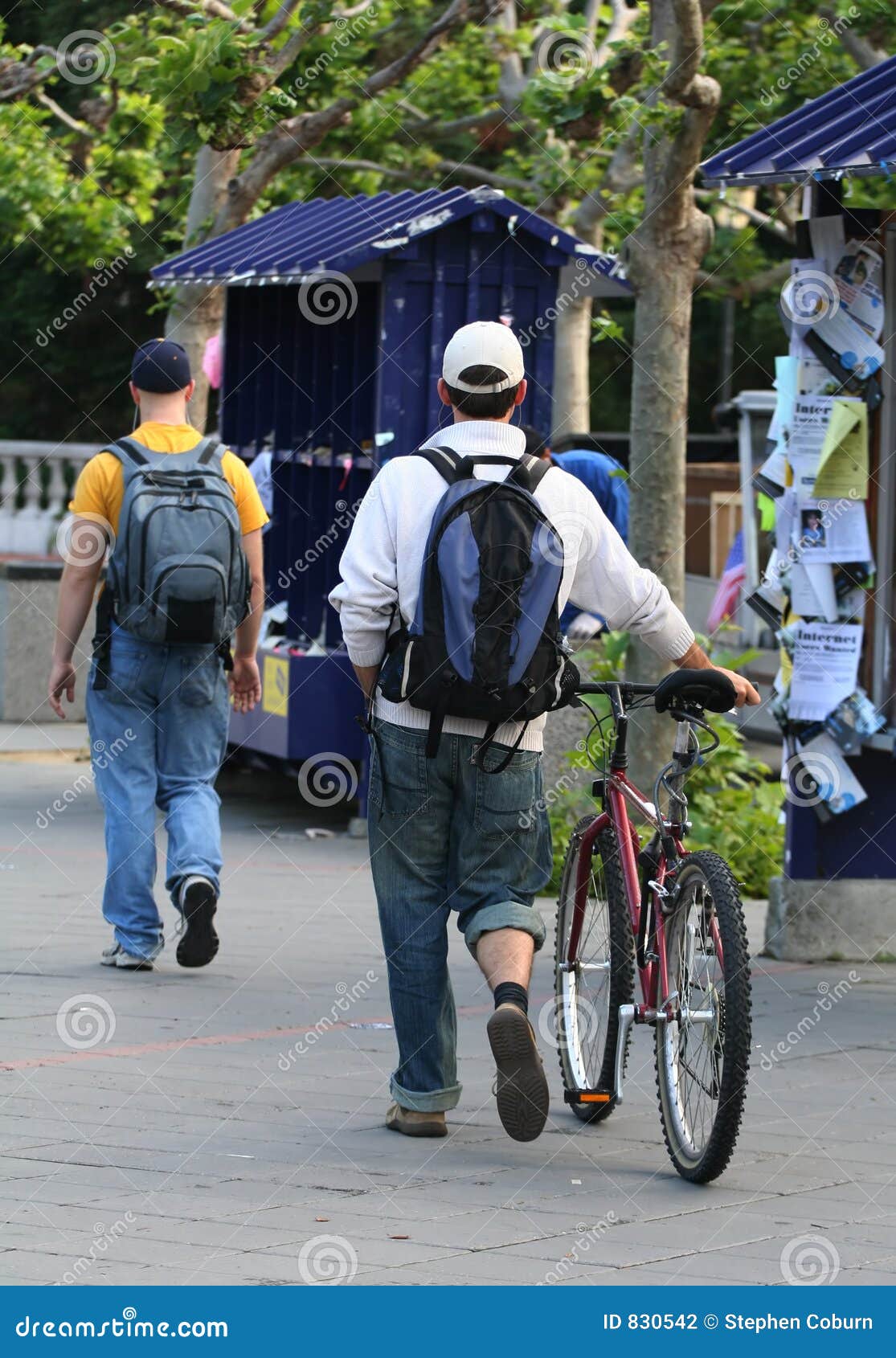 Student with Bike stock photo. Image of bicycle, late, university - 830542