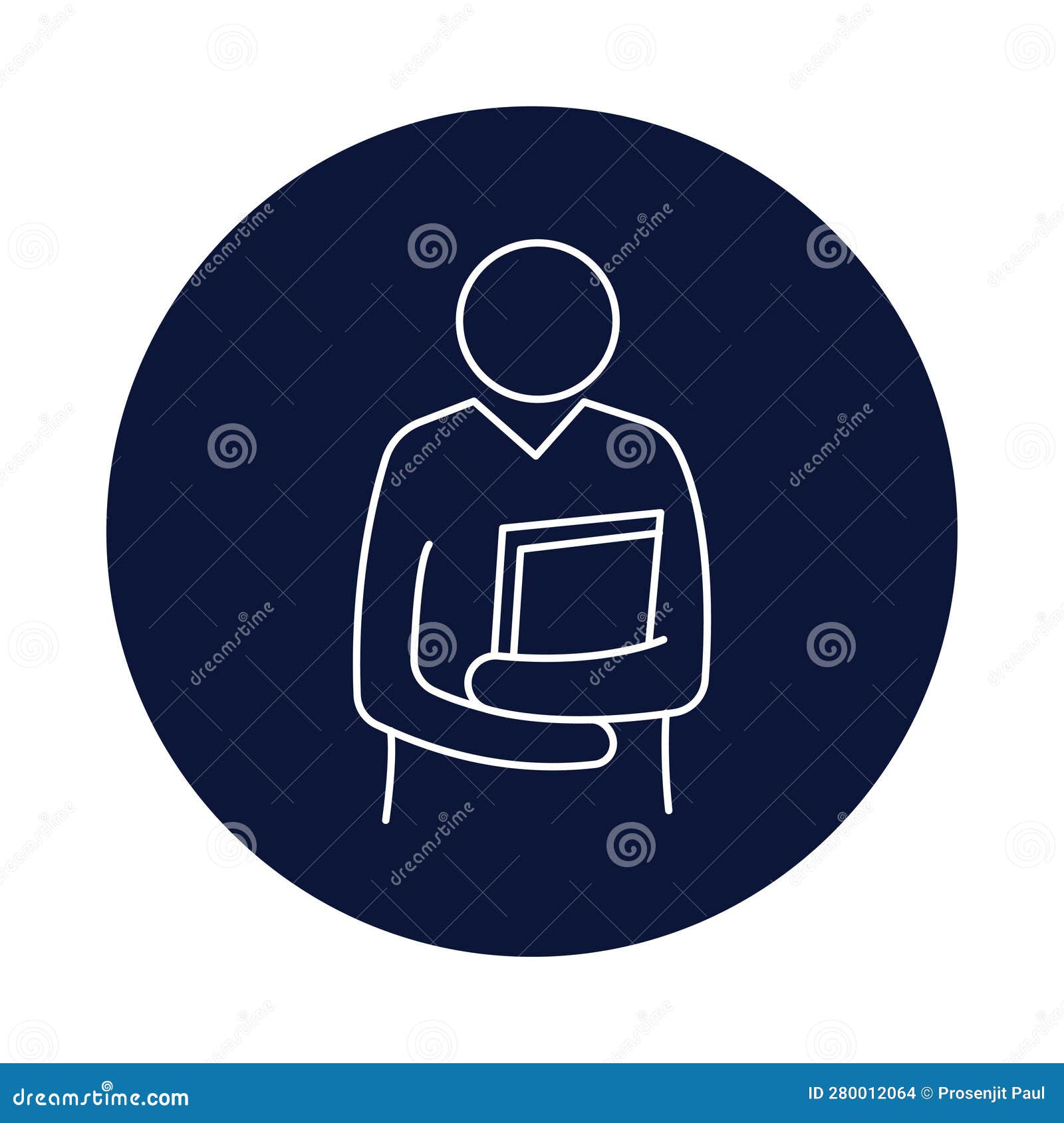 Student, Book, Reading, Man, Student Reading Book Icon Stock Vector ...