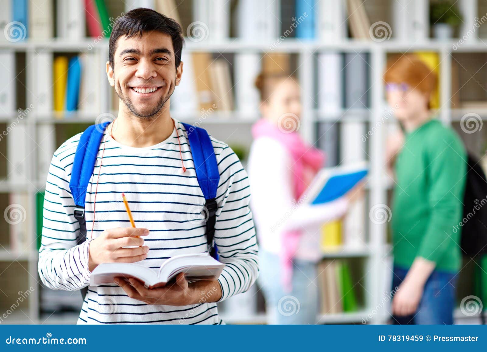 Student with book stock image. Image of highschool, education - 78319459