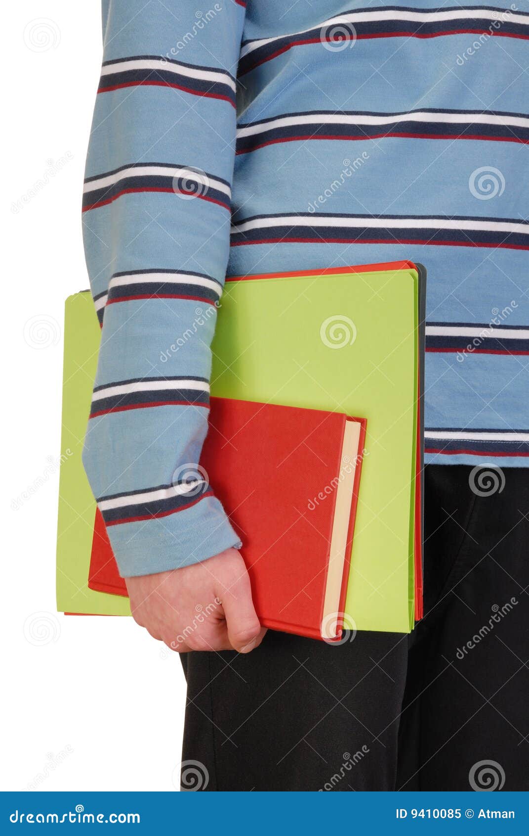 Student with Books stock image. Image of hand, holding - 9410085