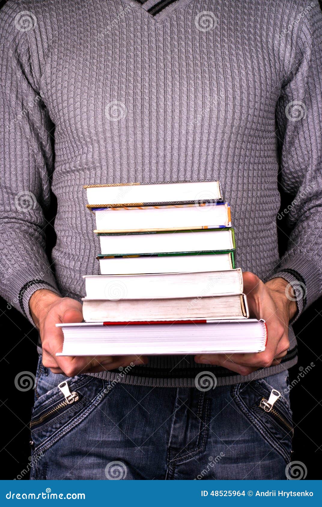 Student with books stock photo. Image of university, book - 48525964