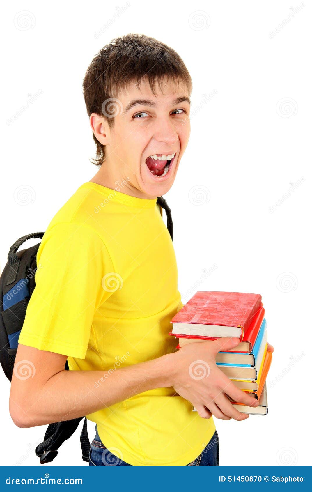 Student with the Books stock photo. Image of adolescence - 51450870
