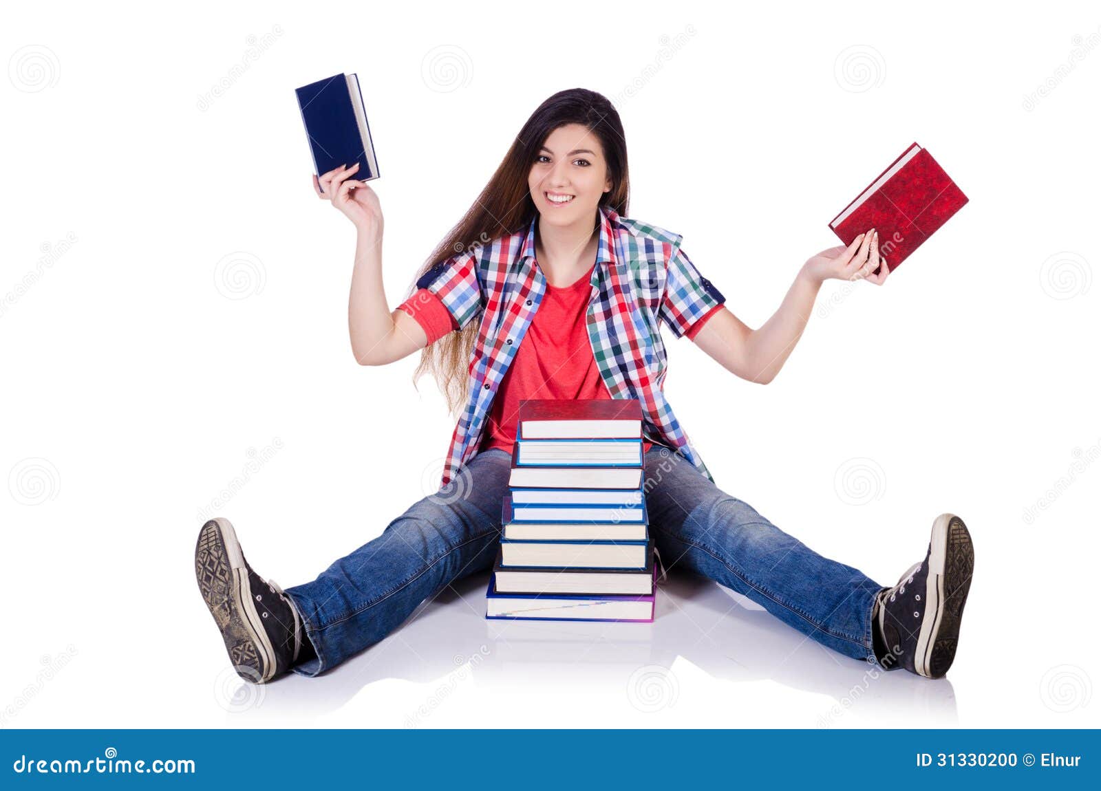 Student with books stock photo. Image of lesson, adult - 31330200