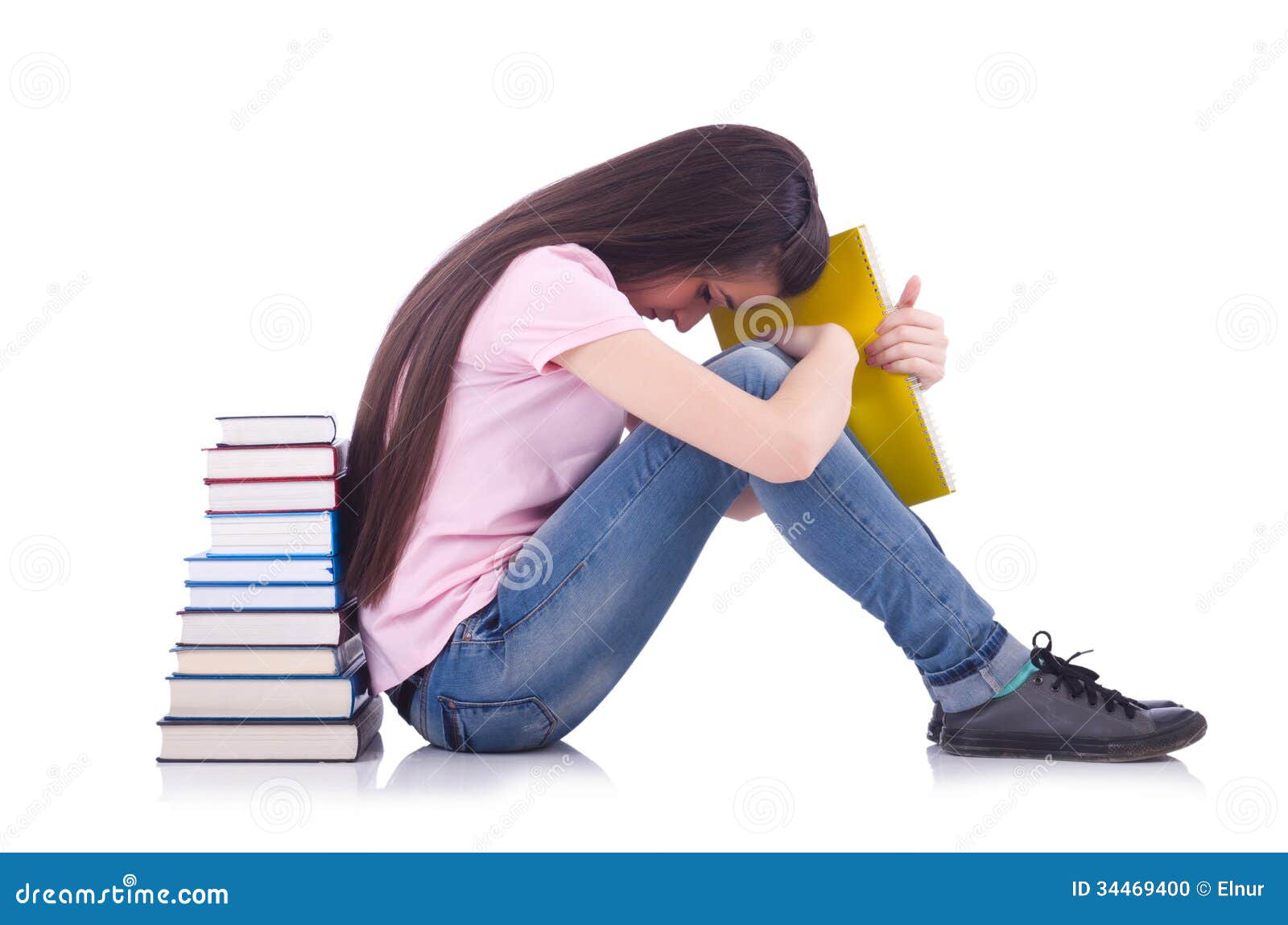 Student with books stock photo. Image of holding, lifestyle - 34469400