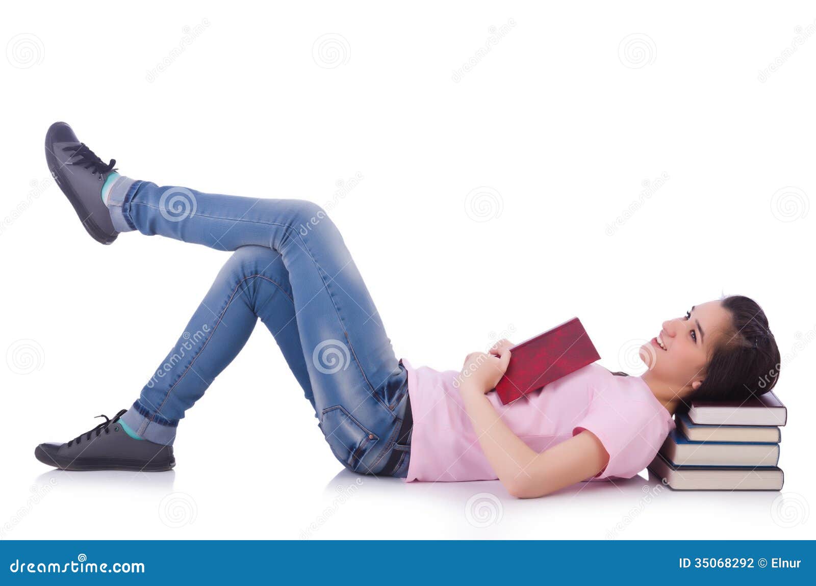 Student with books stock photo. Image of graduate, learn - 35068292