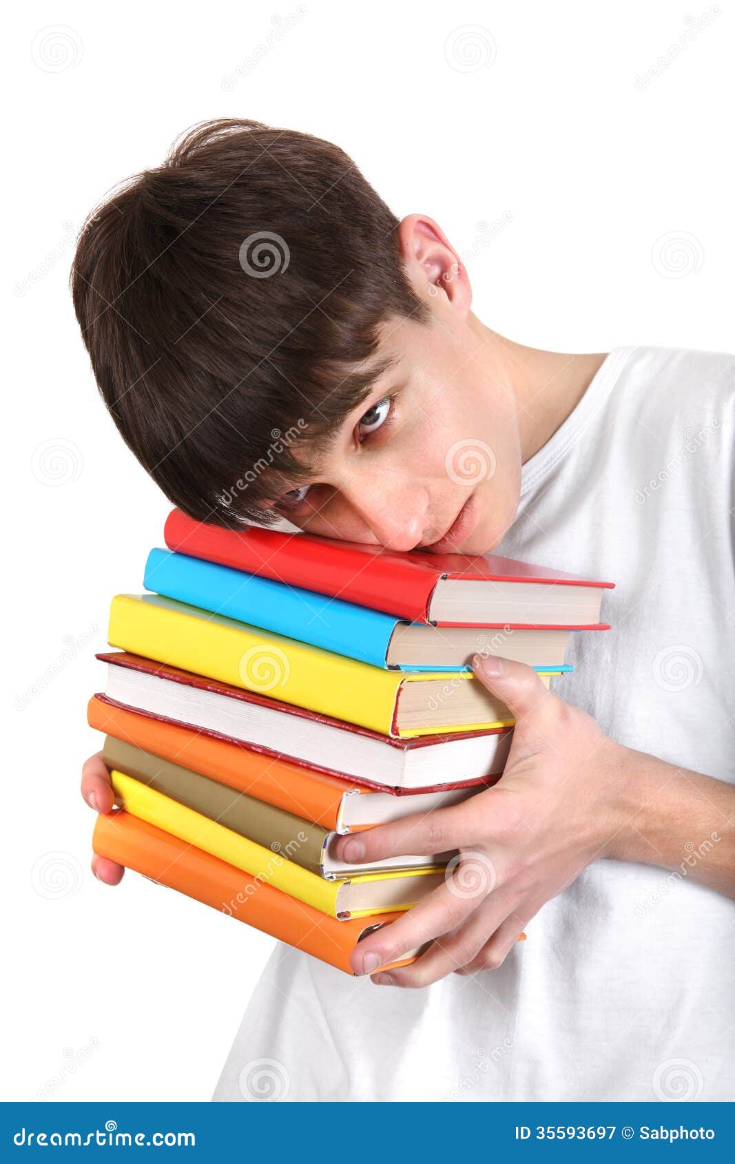 Student with a Books stock image. Image of books, education - 35593697