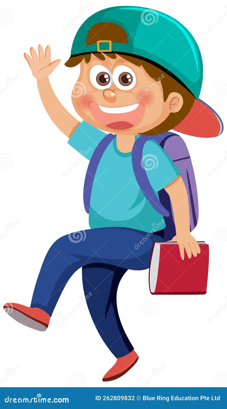 Student Boy Cartoon Character Stock Vector - Illustration of person ...
