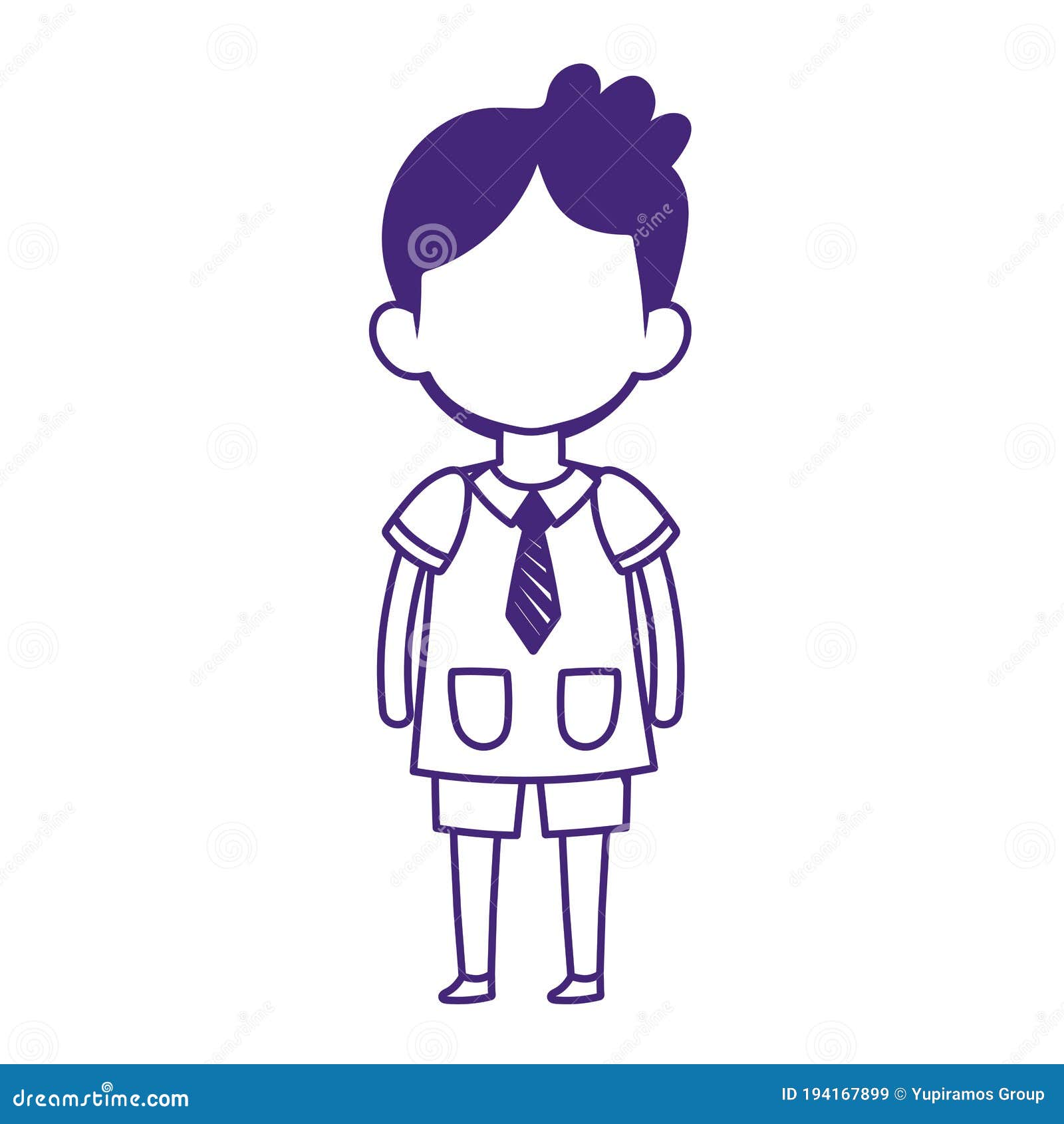 Student Boy Cartoon Character Isolated Design Stock Vector ...