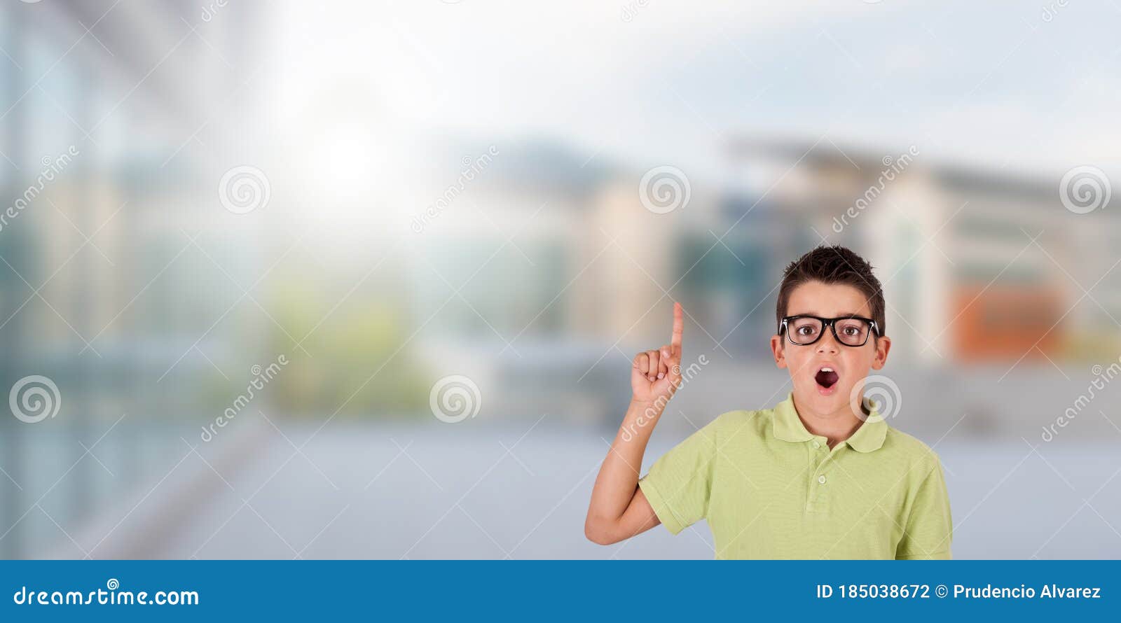 Student Boy with Expression of Surprise Stock Photo - Image of joyous ...