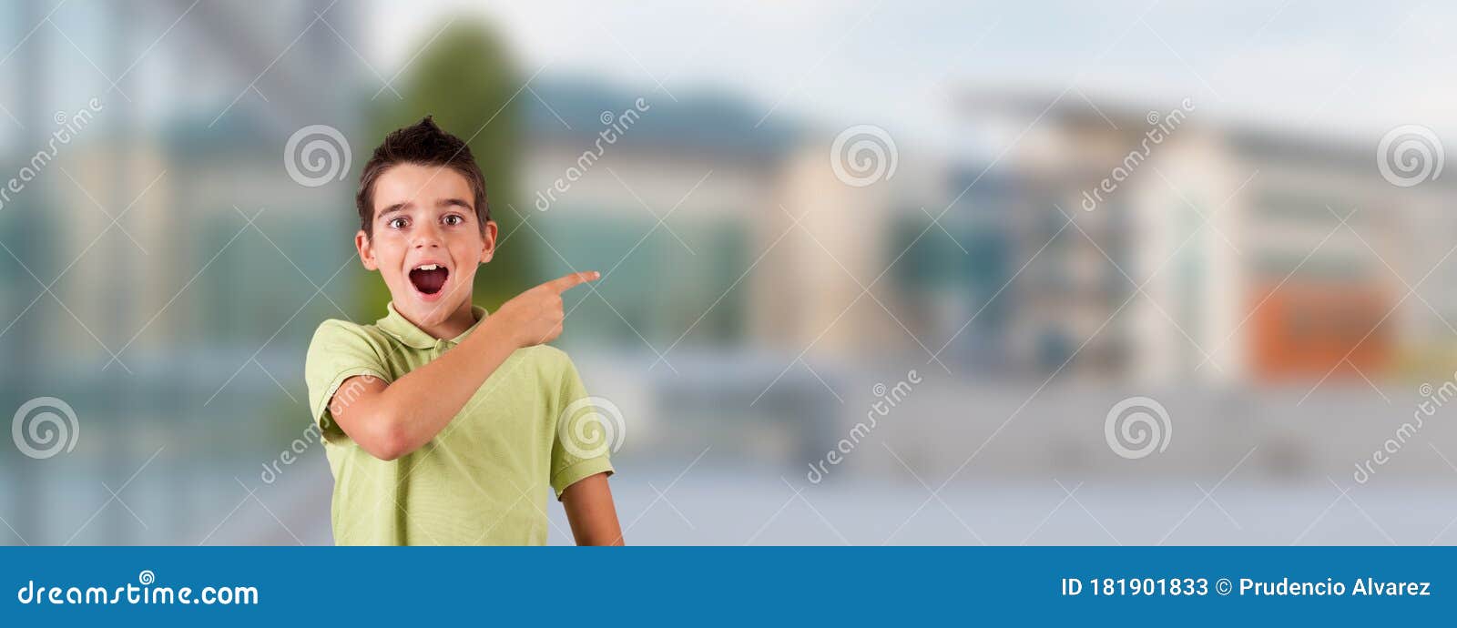Student Boy with Expression of Surprise Stock Image - Image of ...
