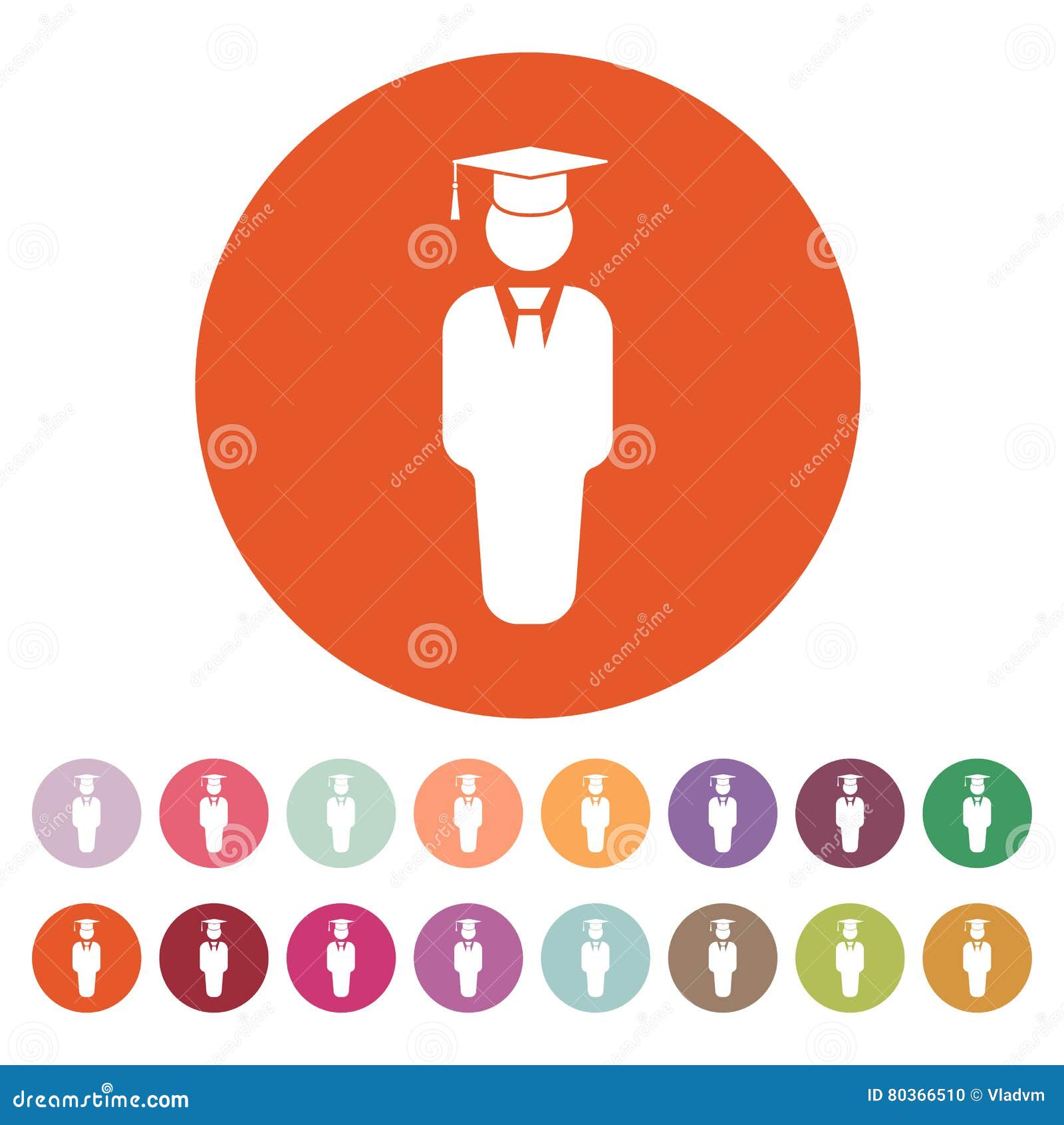 The Student Boy Icon. School and Academy, College, Education Symbol ...