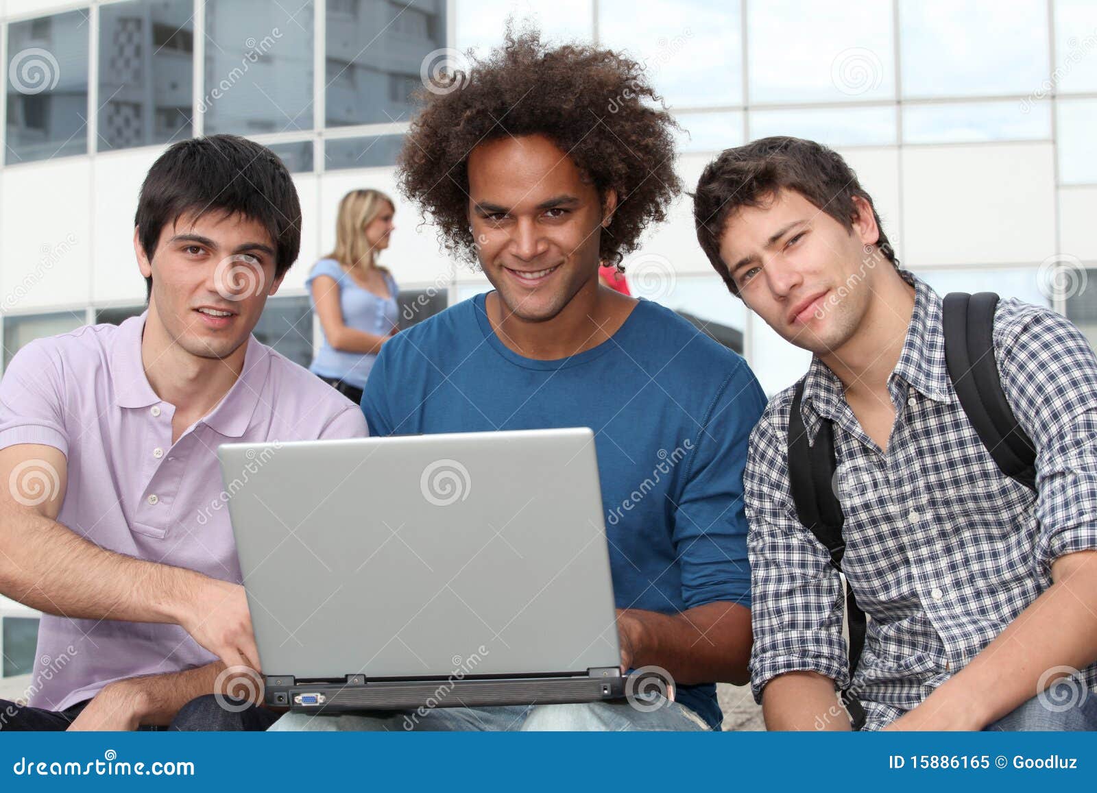 Student boys at university stock image. Image of classmates - 15886165