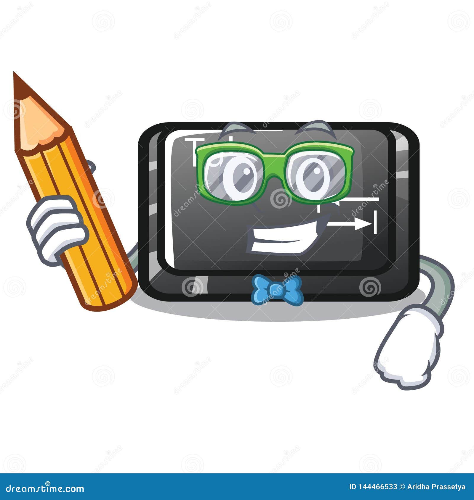 Student Button Tab in the Shape Cartoon Stock Vector - Illustration of ...