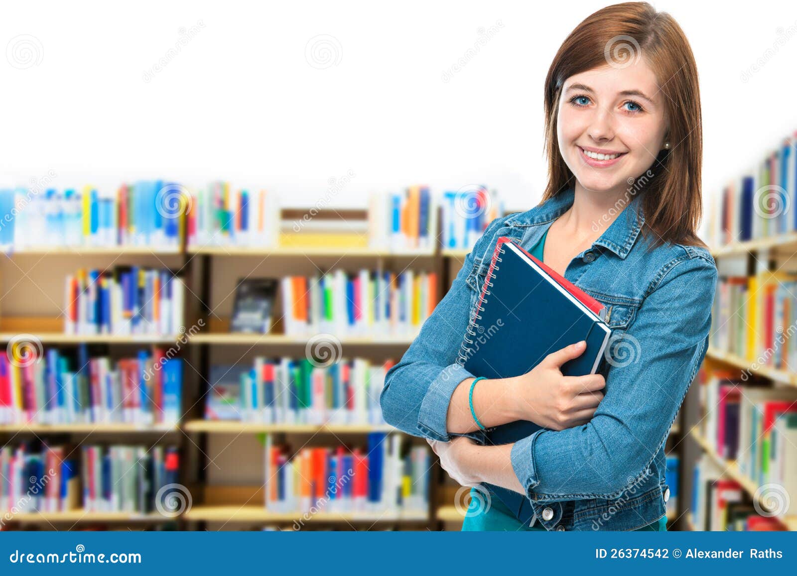 Student at campus library stock photo. Image of attractive - 26374542