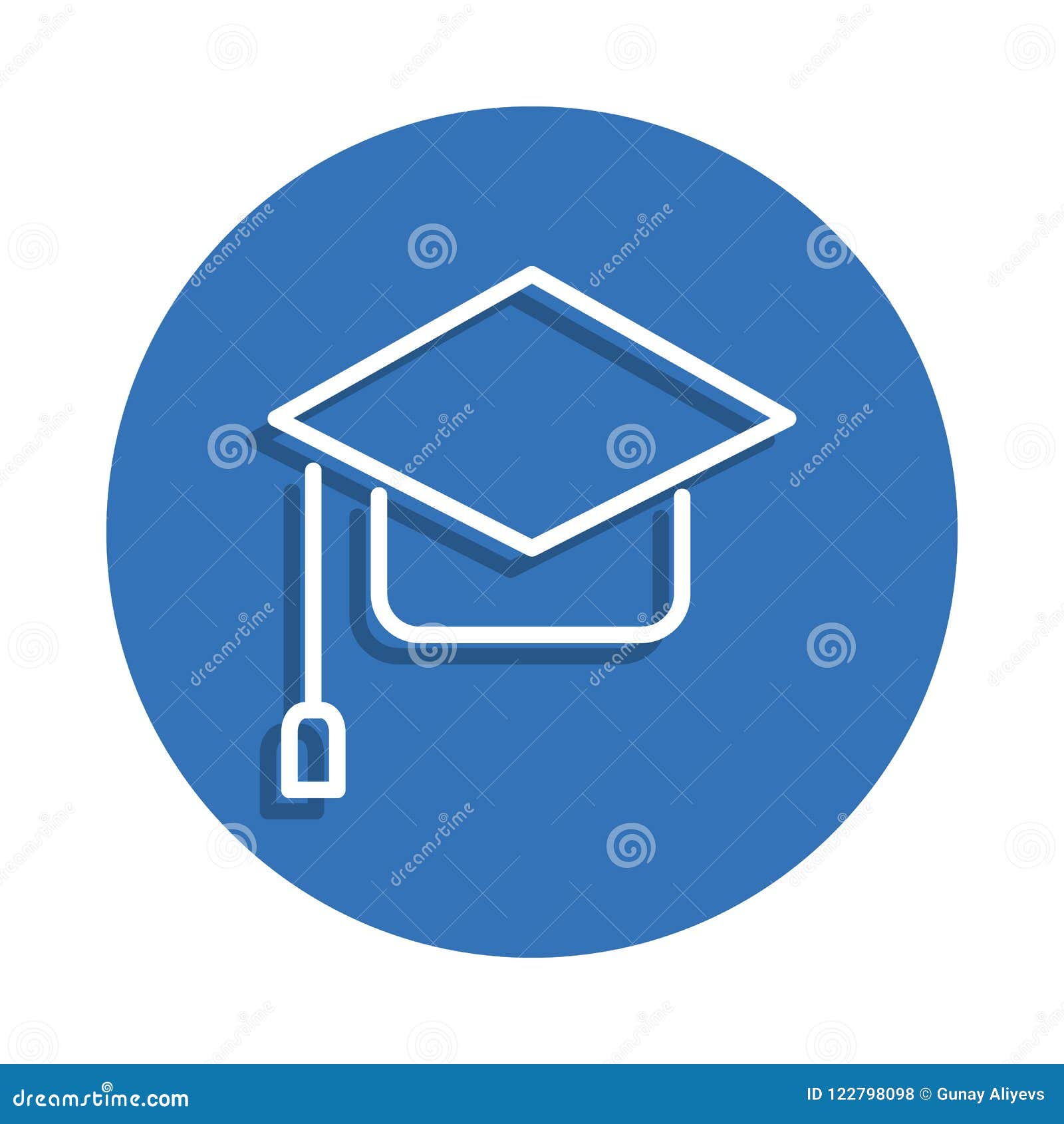 Student Cap Icon. Element of Education for Mobile Concept and Web Apps ...