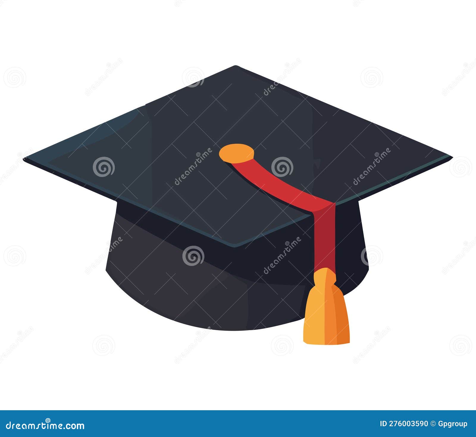 Student cap after learning stock vector. Illustration of student ...
