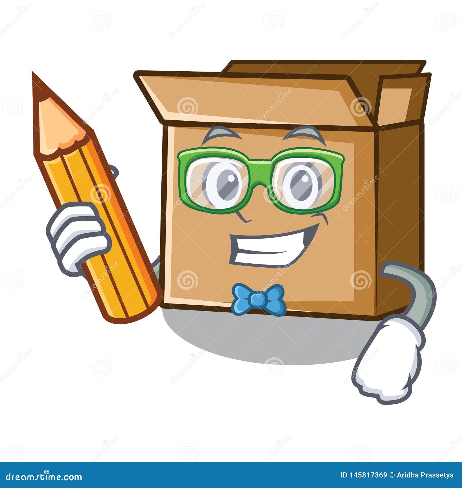 Student Cardboard Character Character Collection Cartoon Vector ...