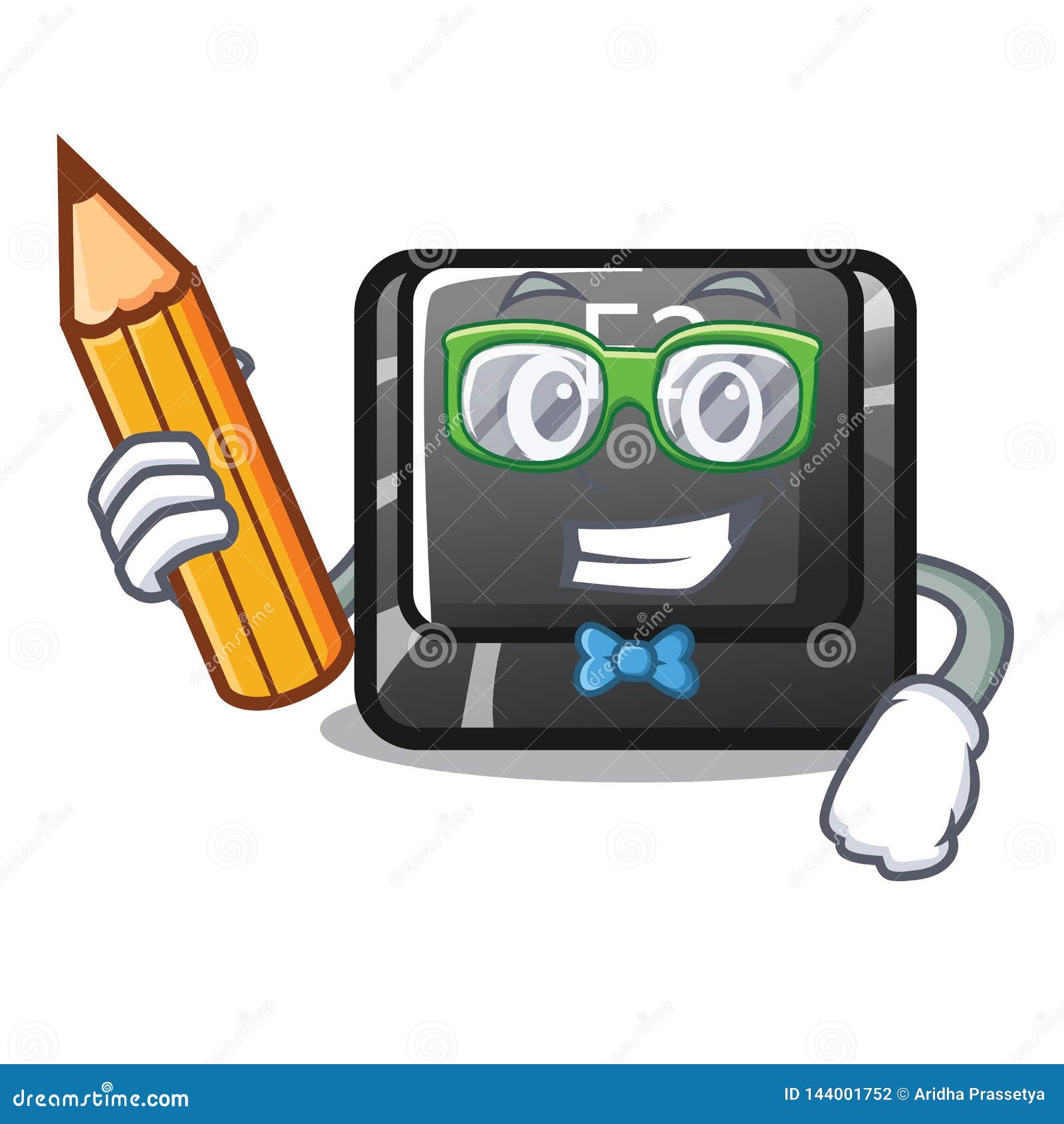 Student Cartoon F2 Button on the Keyboard Stock Vector - Illustration ...