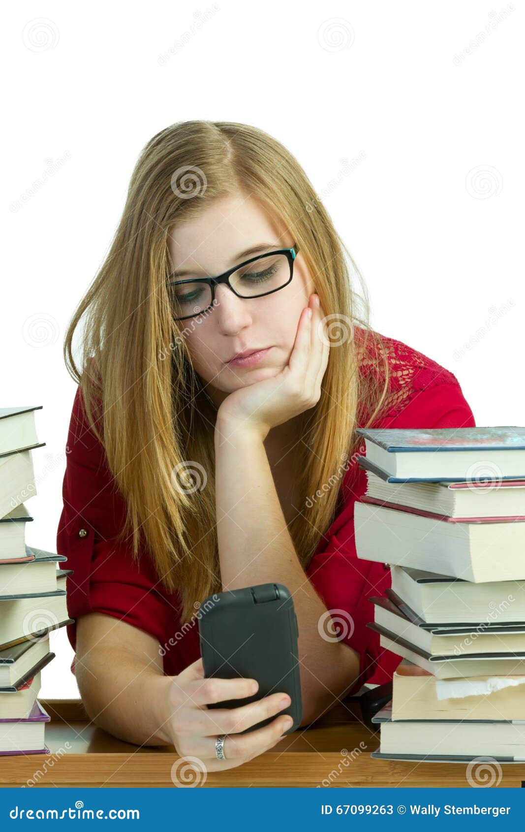 Student on cellphone stock image. Image of connection - 67099263