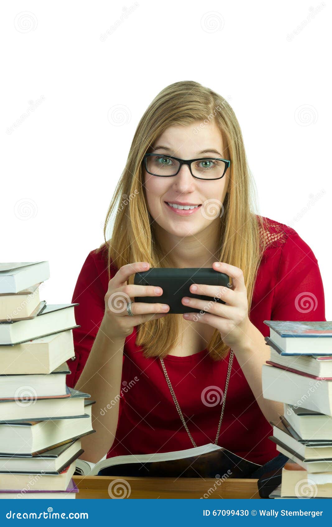 Student on cellphone stock photo. Image of knowledge - 67099430