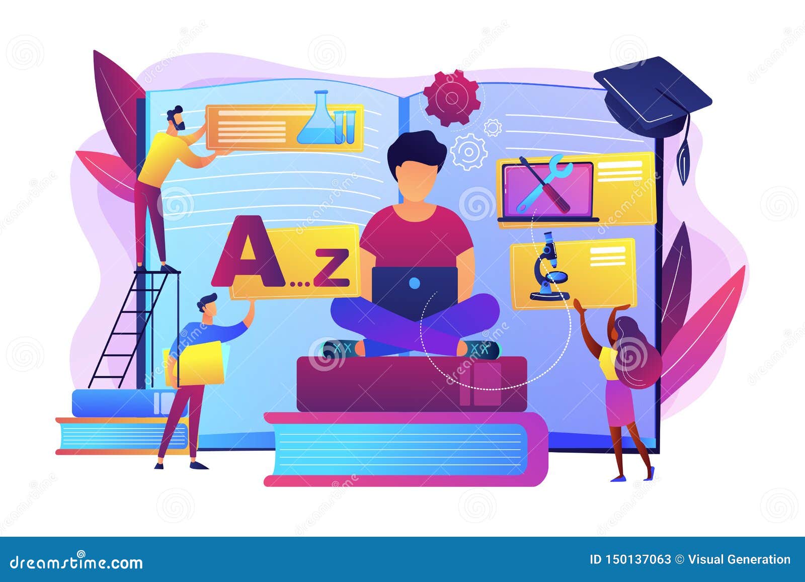 Personalized Learning Concept Vector Illustration Stock Vector ...