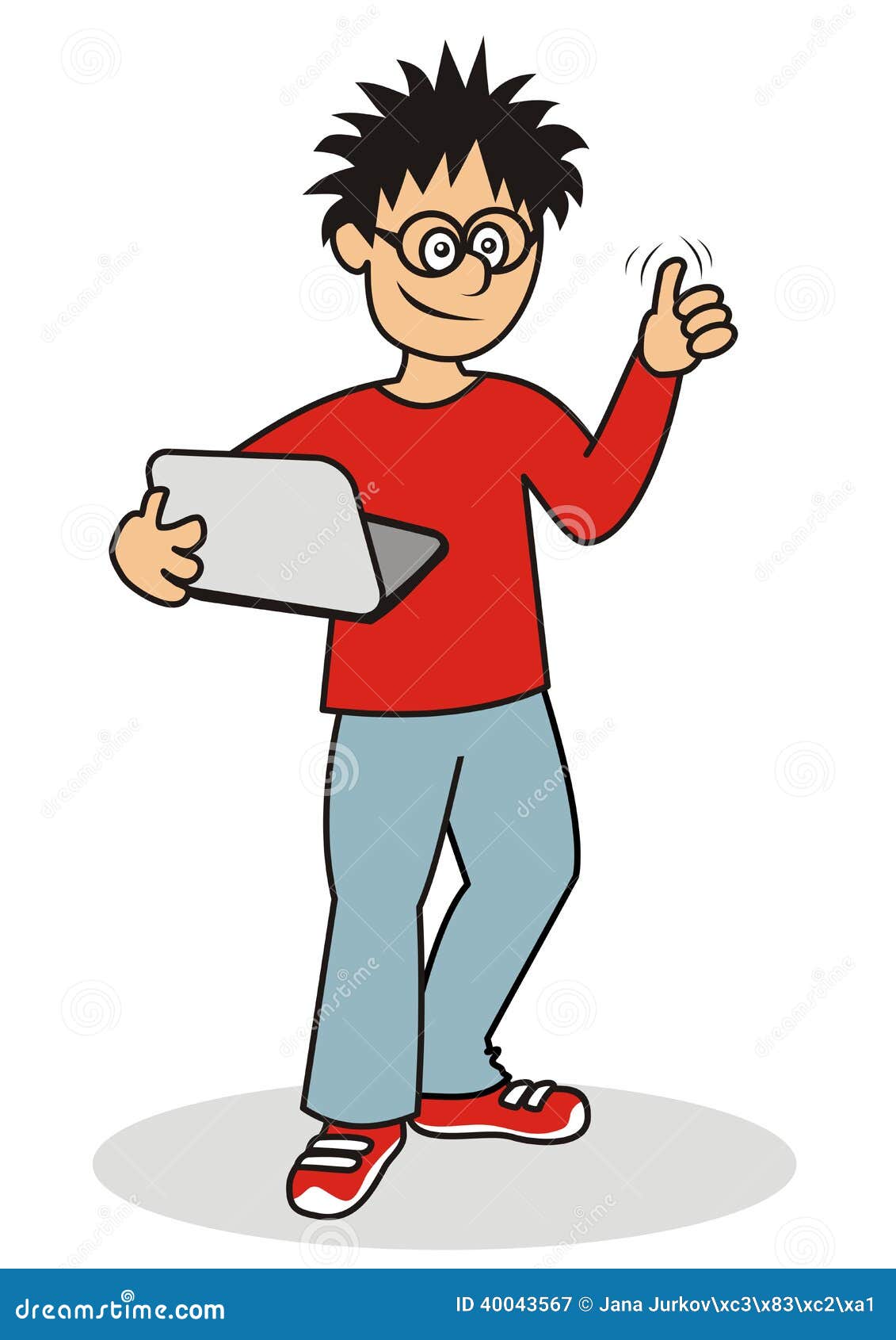 Student stock vector. Illustration of people, programmer - 40043567