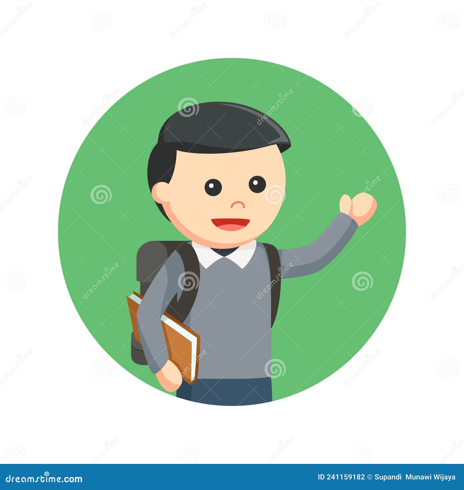 Student Character Profession Design Vector Stock Vector - Illustration ...