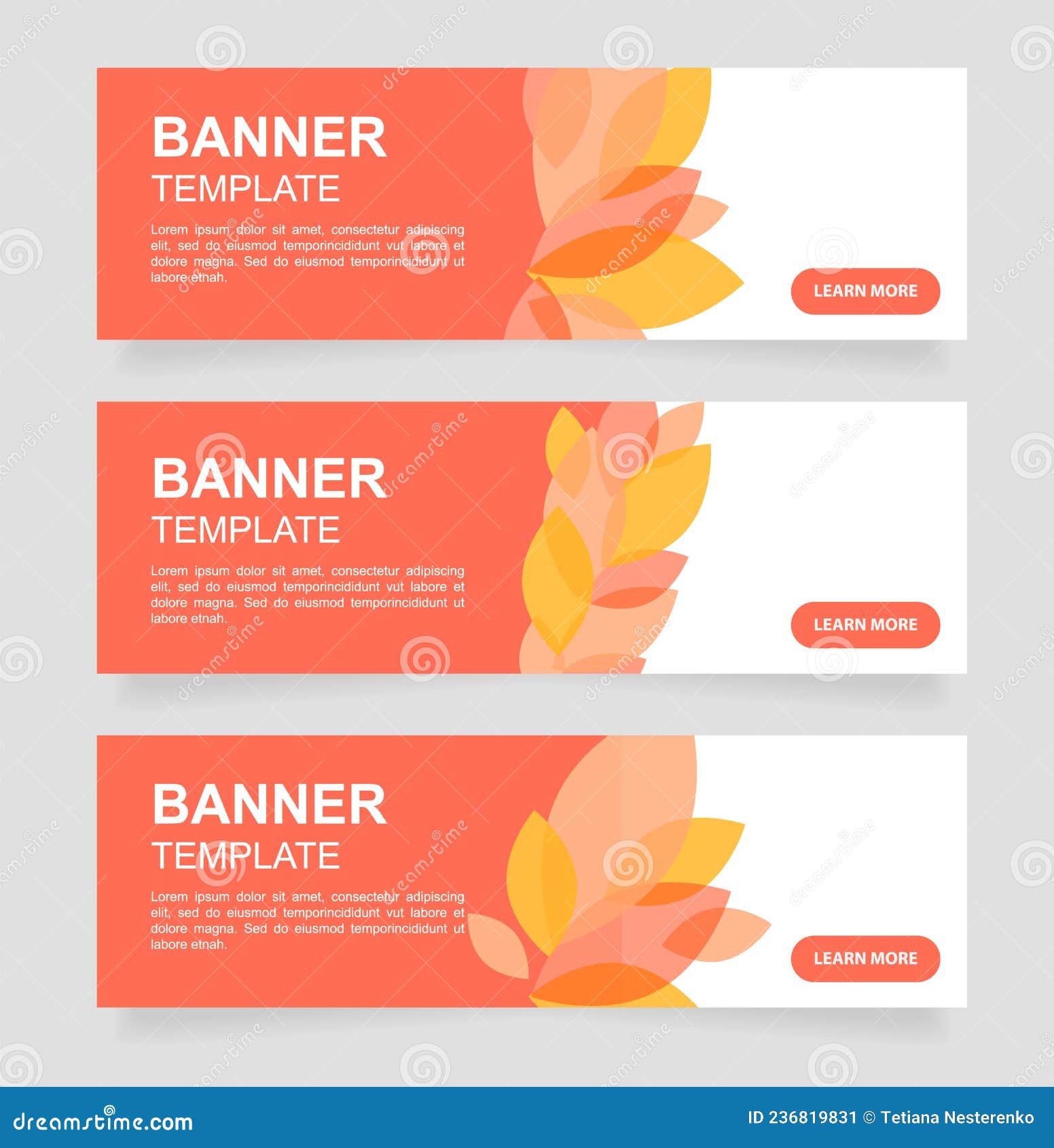 Student Charitable Activities Web Banner Design Template Stock Vector ...